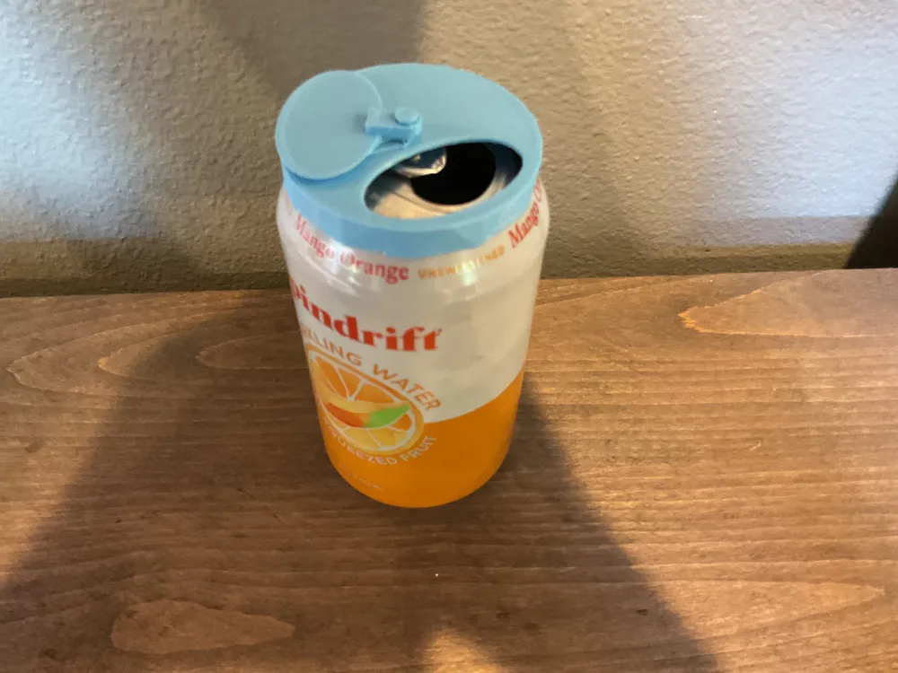Snap on Soda can cover with sliding top by user_2805224466 MakerWorld ...