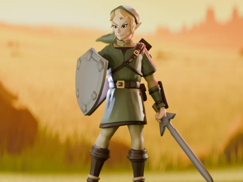Legend of Zelda Link Fan Art Figurine by GeekSculpt3D MakerWorld ...