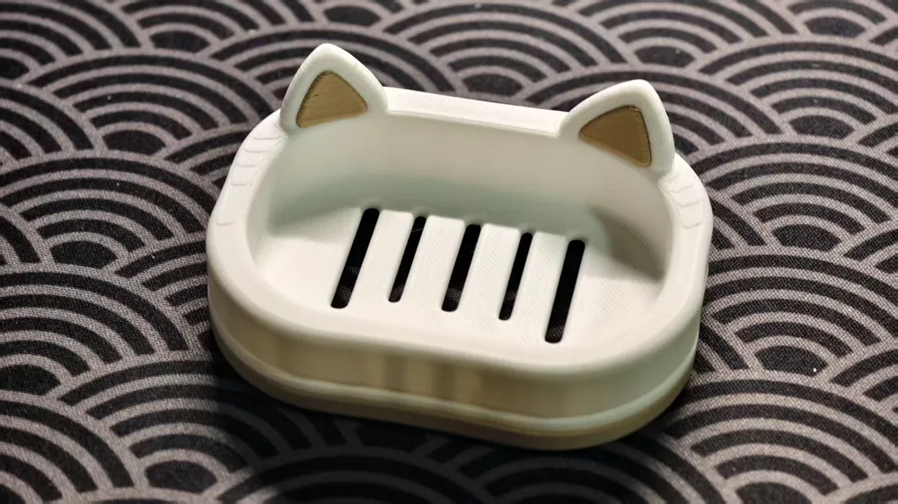 Cat Ear Soap Box - Free 3D Print Model - MakerWorld