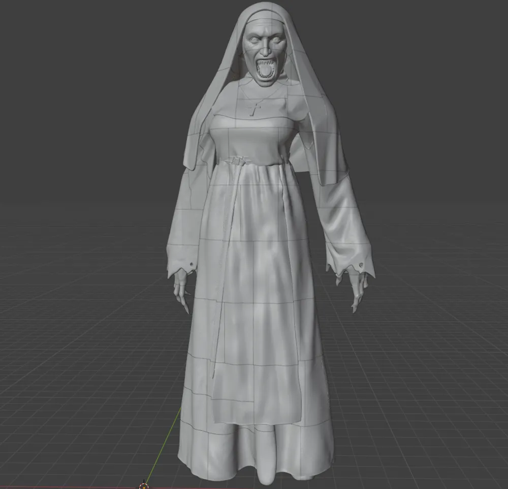 Life-Size The Nun Scary Face Horror Halloween by Ryan @ TheMajinLab ...