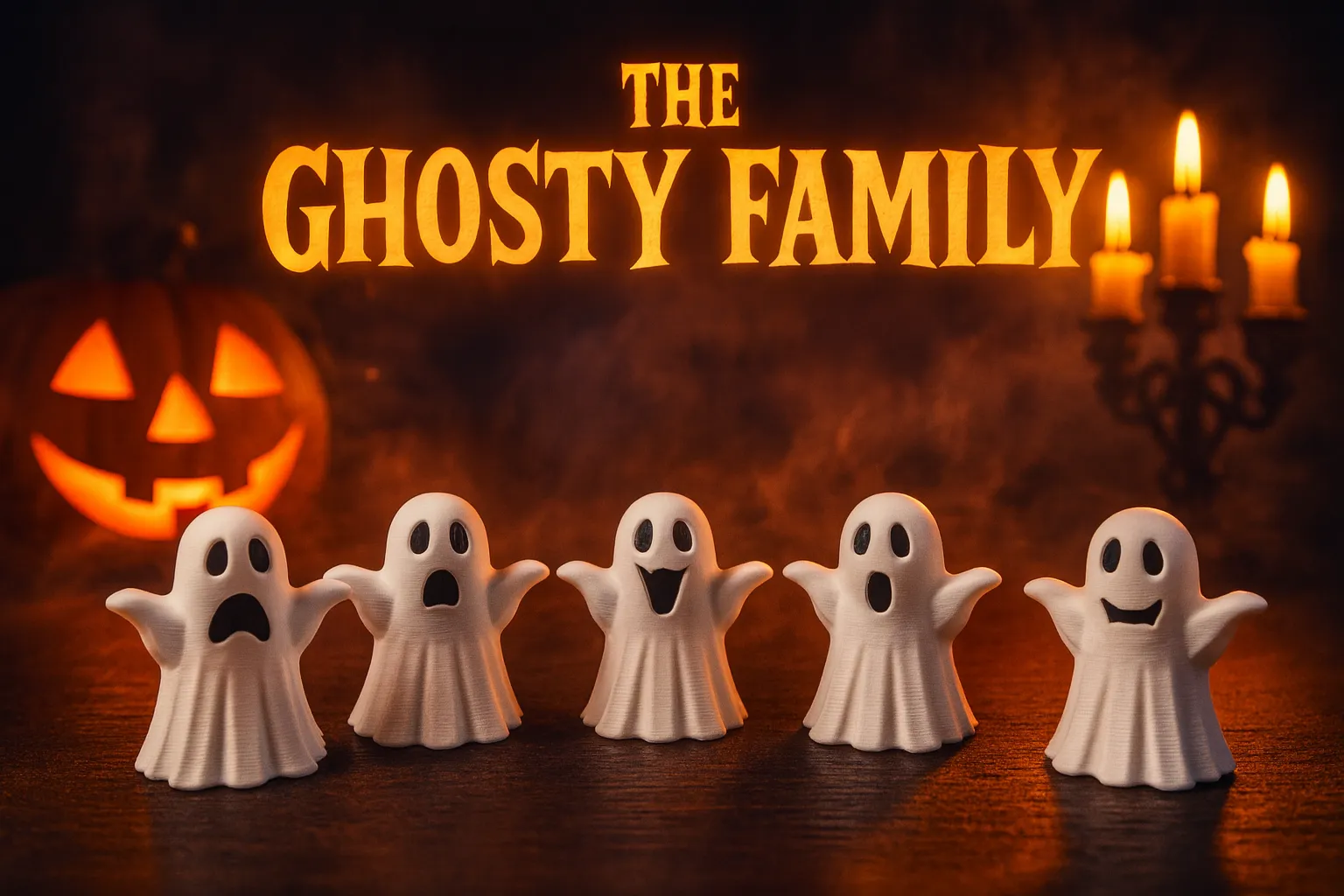 The Ghosty Family (Multipart) by LemonArts MakerWorld: Download Free 3D ...