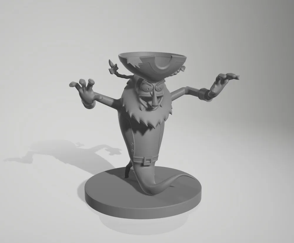 SpongeBob Patrick Halloween Flying Dutchman Figure - Free 3D Print ...