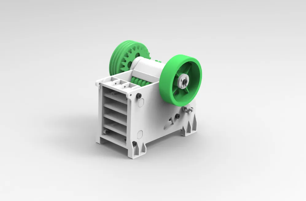 Articulated Jaw Crusher model | N20 Motor Driven - Free 3D Print Model ...