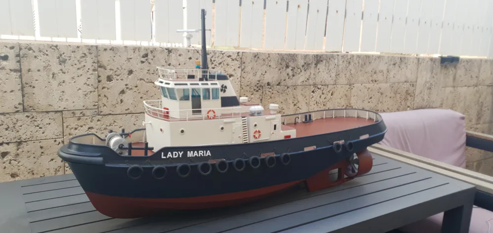1.2m RC Harbour Tugboat Harbour - Free 3D Print Model - MakerWorld