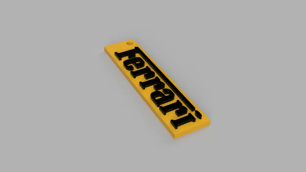 ferrari keychain - Free 3D Print Model - MakerWorld