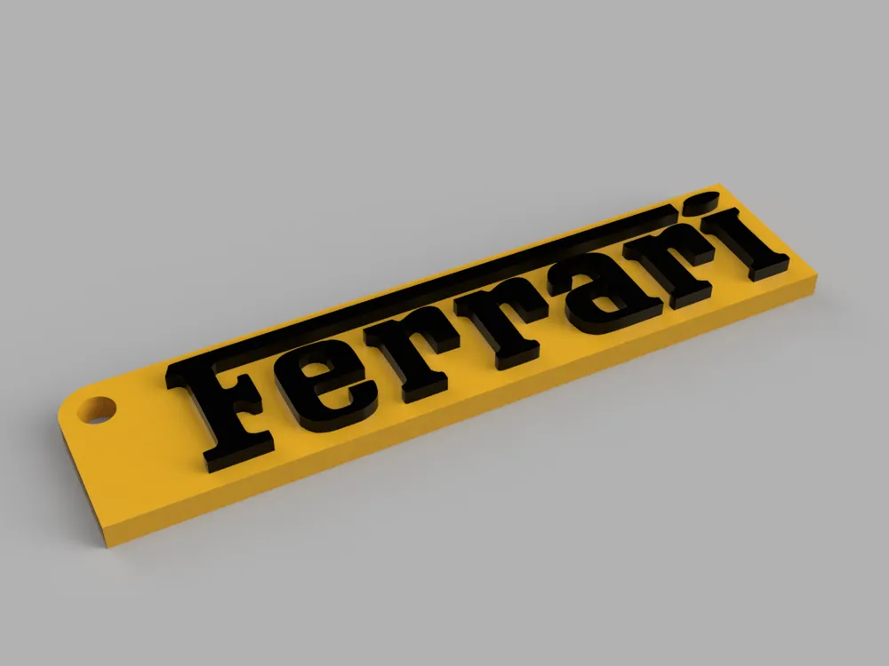 ferrari keychain - Free 3D Print Model - MakerWorld