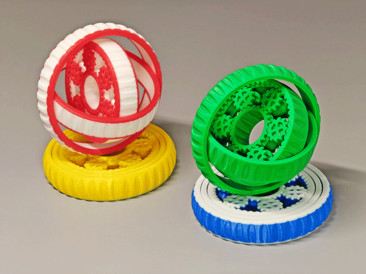 Planetary Gear and Spinning Top Combined Fidget Spinner TA7 Straight ...