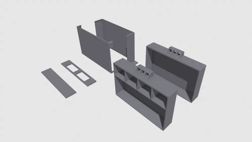 10 inch Rack Shelf Drawers by Diew MakerWorld: Download Free 3D Models