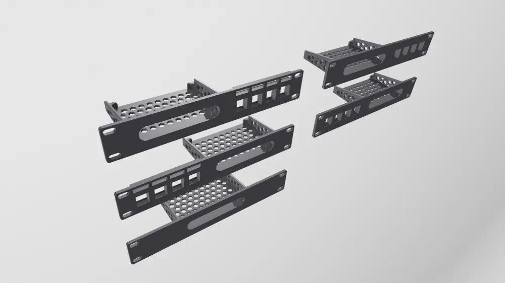10 inch rack Unifi USW Flex Mini - Free 3D Print Model - MakerWorld