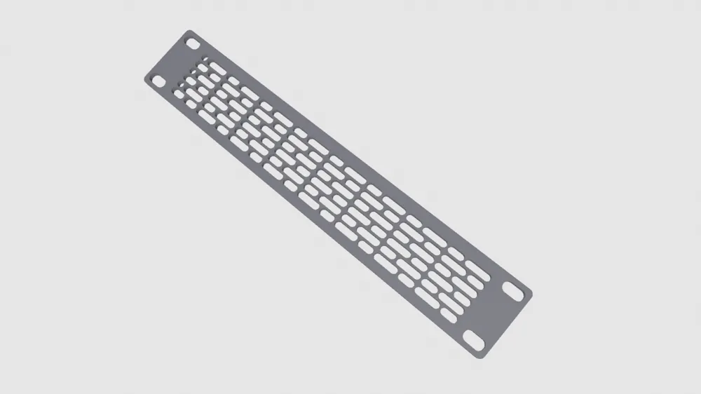 10 inch rack Front Panel Universal Fan Mount by Diew MakerWorld ...