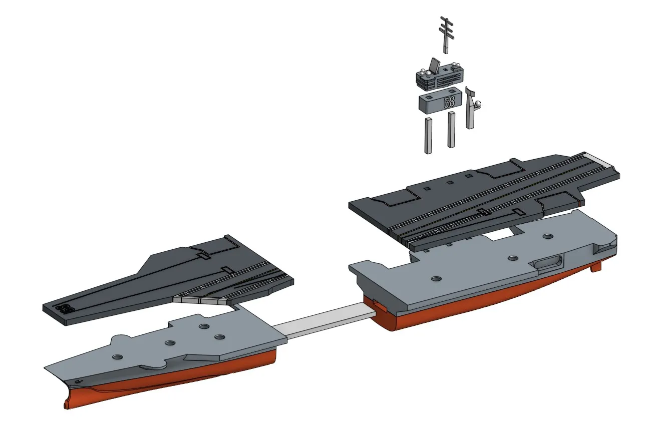 USS Nimitz aircraft carrier - Free 3D Print Model - MakerWorld