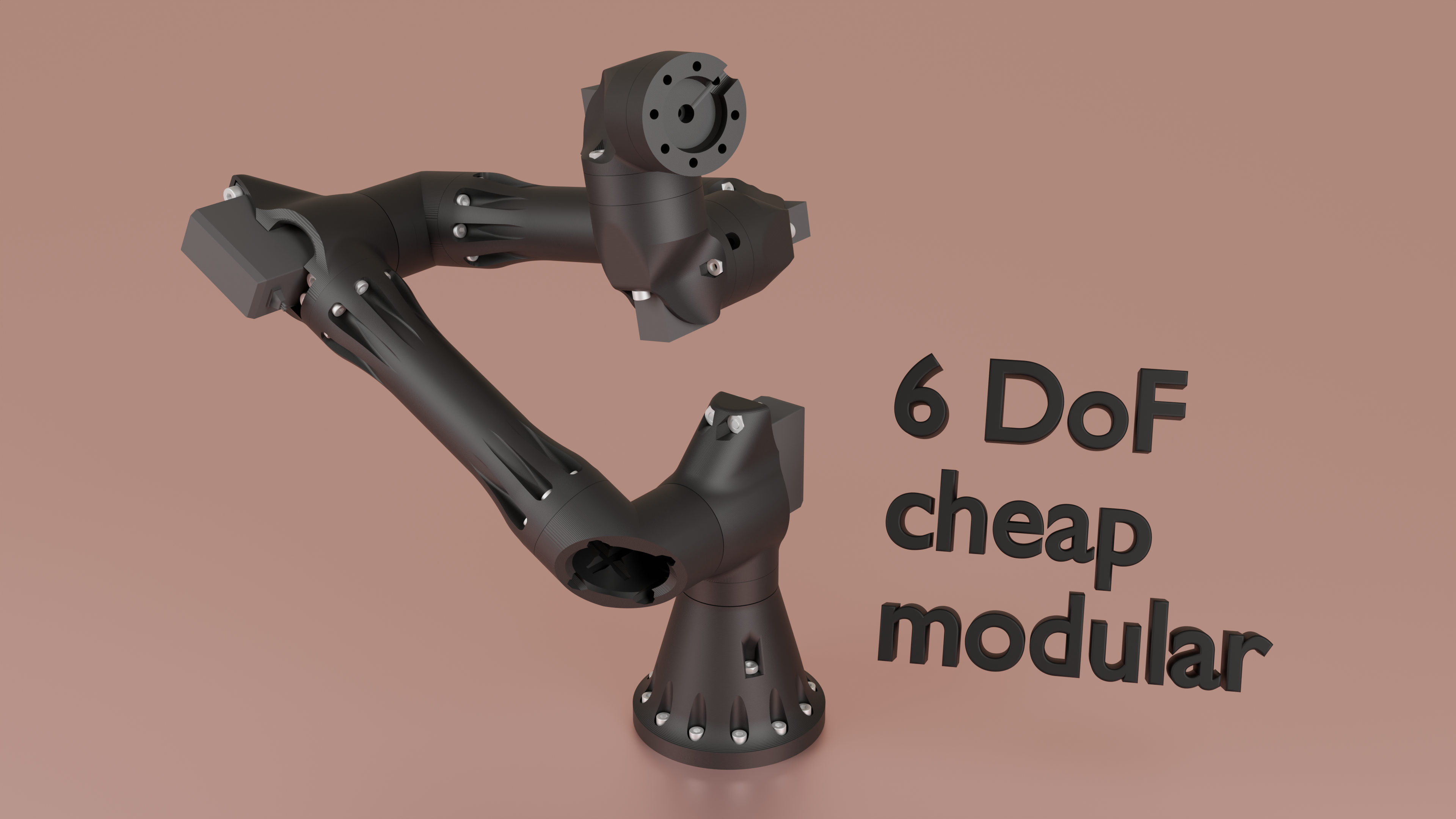 6DoF robot arm | modular | cheap | educational by Iron_Modeler MakerWorld: Download Free 3D Models