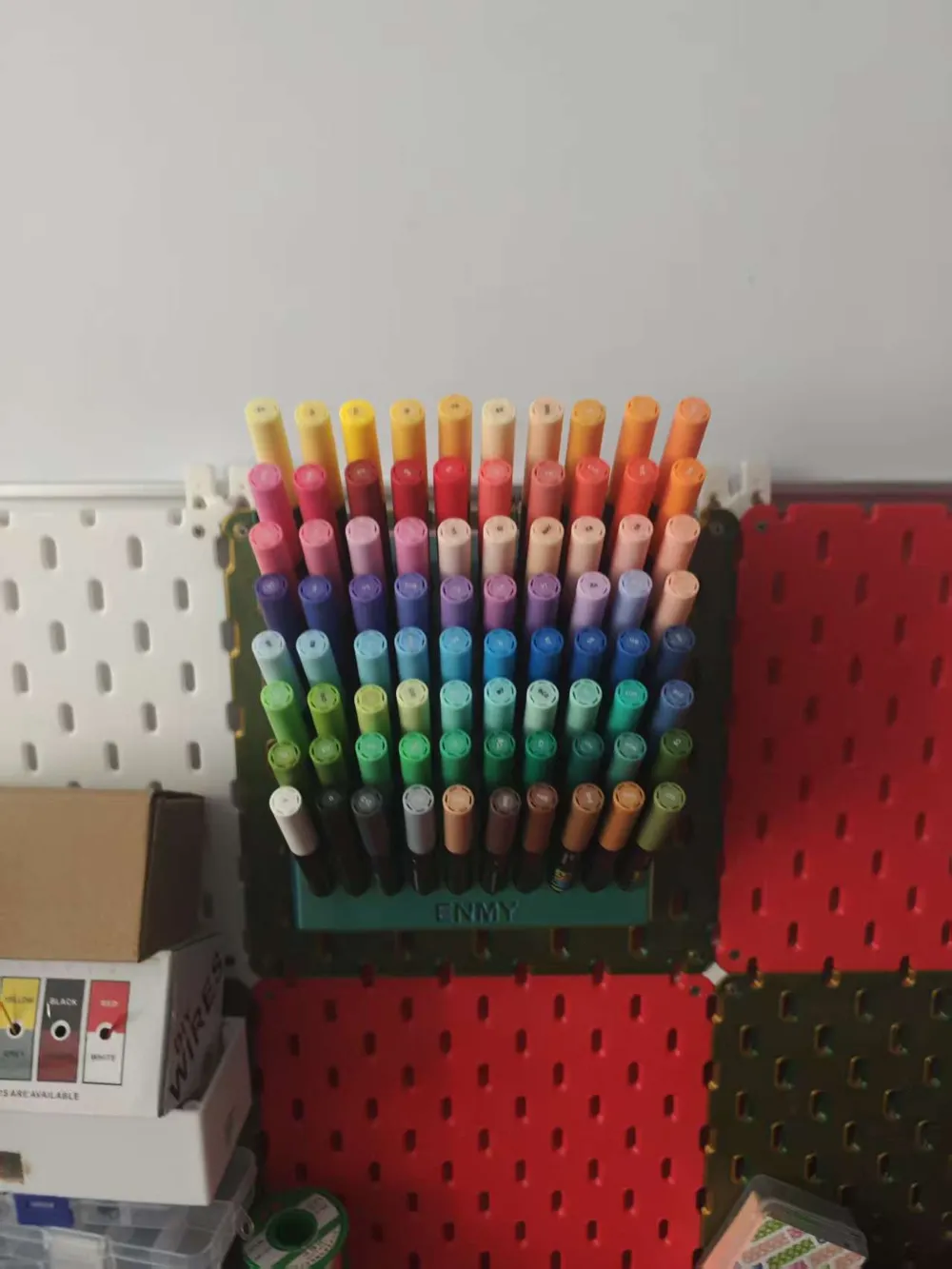 Enmi Marker Pen Holder 80 Colors Pegboard Version Universal for 12MM ...