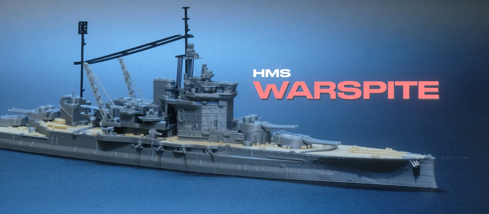 Battleship HMS Warspite - Free 3D Print Model - MakerWorld