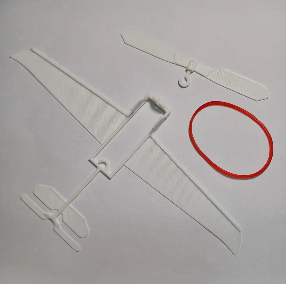 Rubber Band Plane by tAz_FALL MakerWorld: Download Free 3D Models