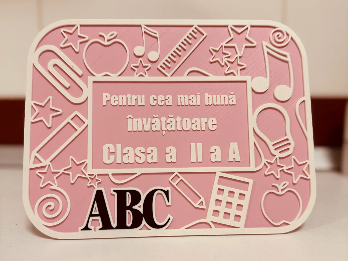 Marco 3D Personalizado para Maestros por ARTESANO 3D MakerWorld ...