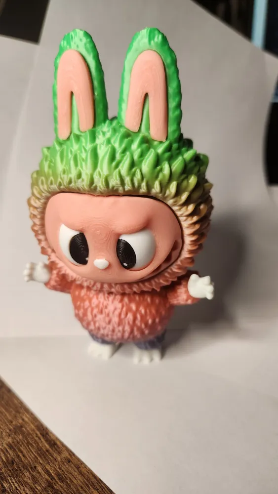 Labubu with rotating eyes - Free 3D Print Model - MakerWorld