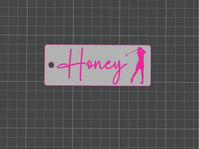 Golf Bag Name Tag - Free 3D Print Model - MakerWorld