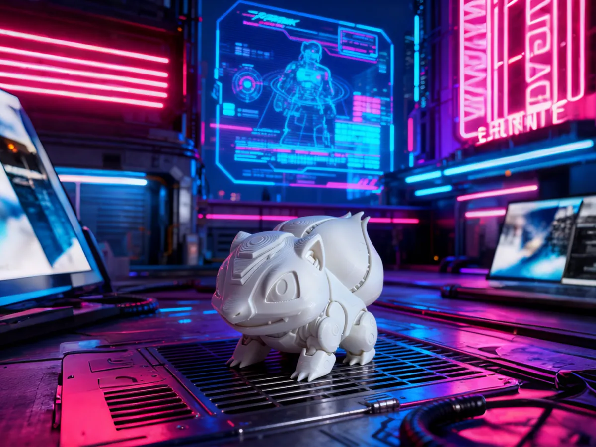 Mecha Pokemon Mecha Bulbasaur 2077 mecha style by Angus162 MakerWorld ...