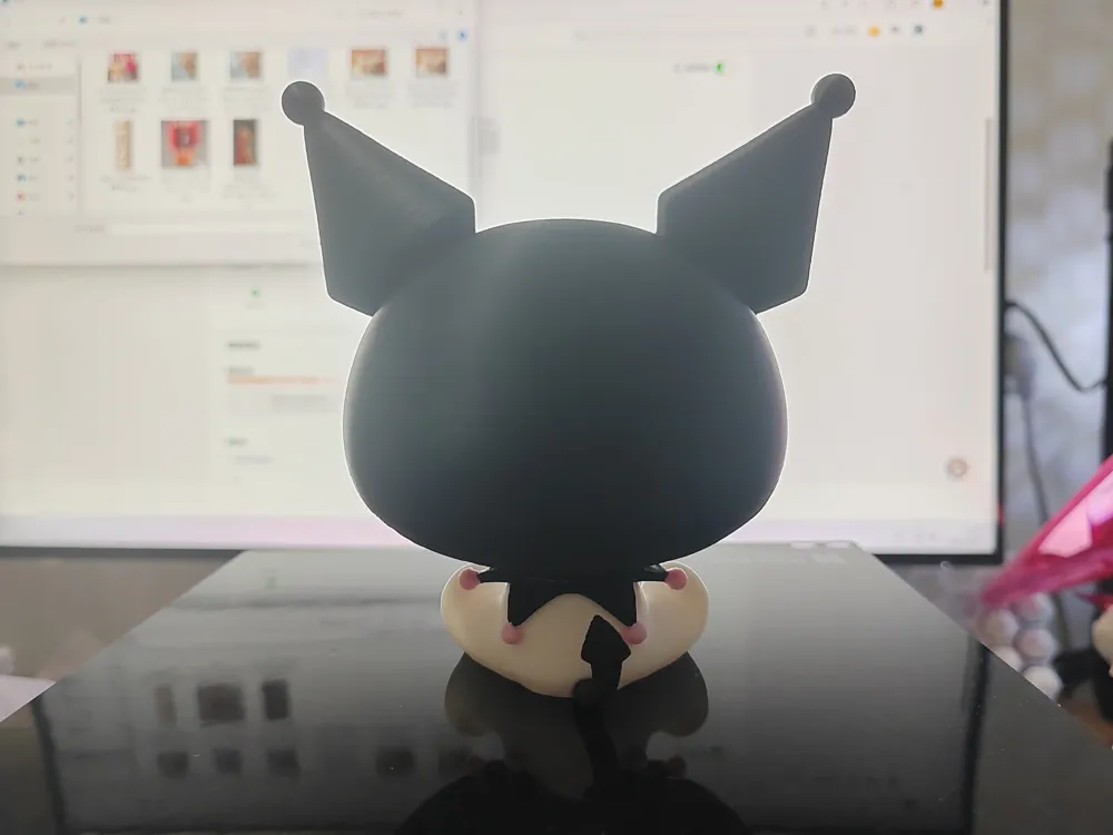 Kuromi Sitting Pose Remixed by 柯柯达鸭 MakerWorld: Download Free 3D Models