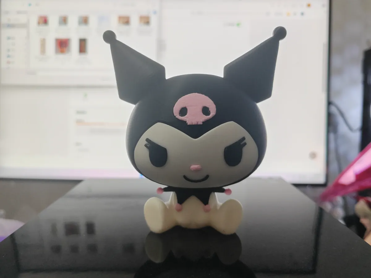 Kuromi Sitting Pose Remixed by 柯柯达鸭 MakerWorld: Download Free 3D Models