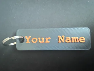 custom name keychain - Free 3D Print Model - MakerWorld