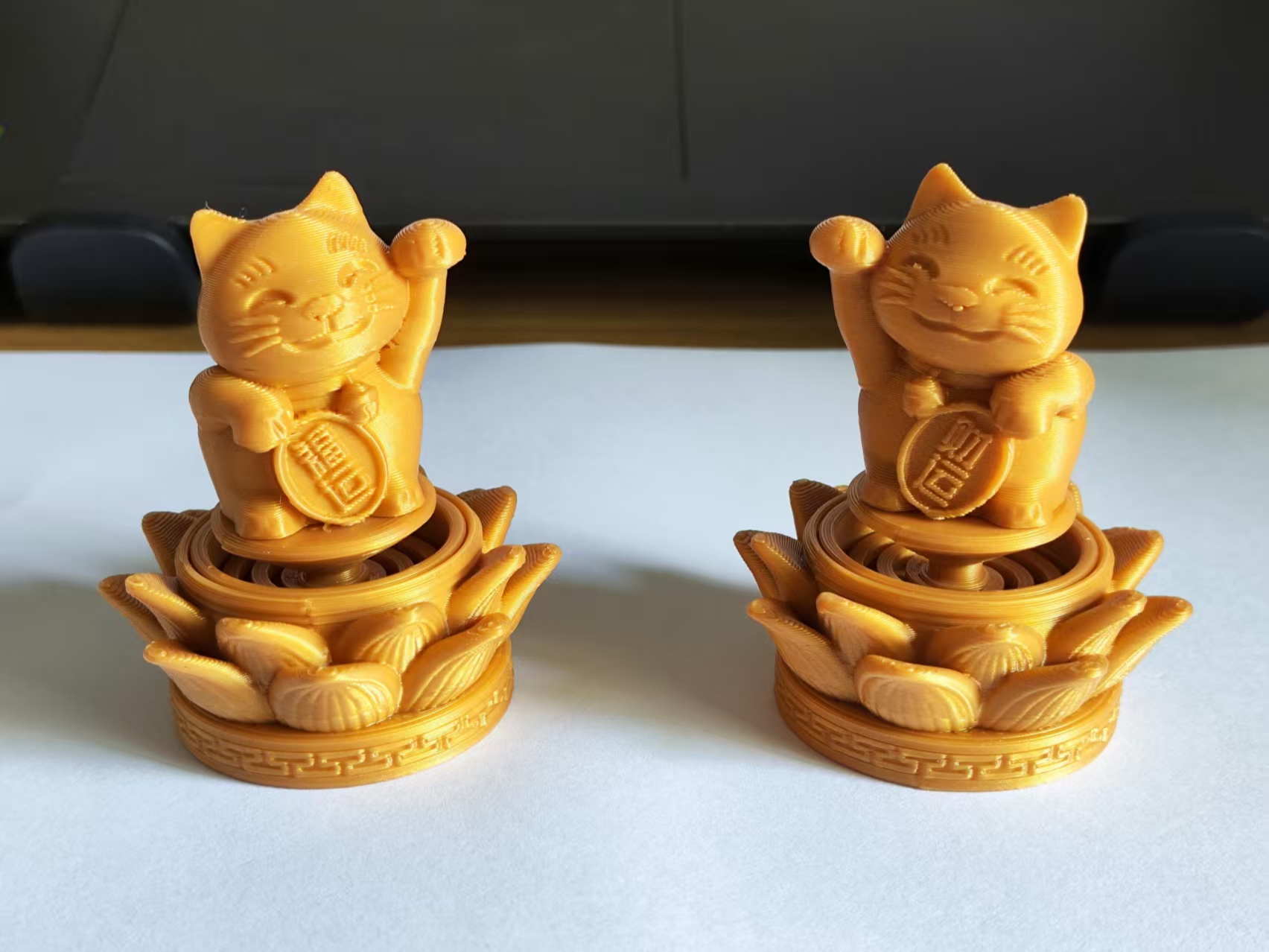 Continuous Good Fortune - Continuous Wealth - Lucky Beckoning Cat by papu MakerWorld: Download ...