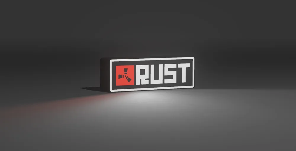 rust logo lightbox by sahdude MakerWorld: Download Free 3D Models