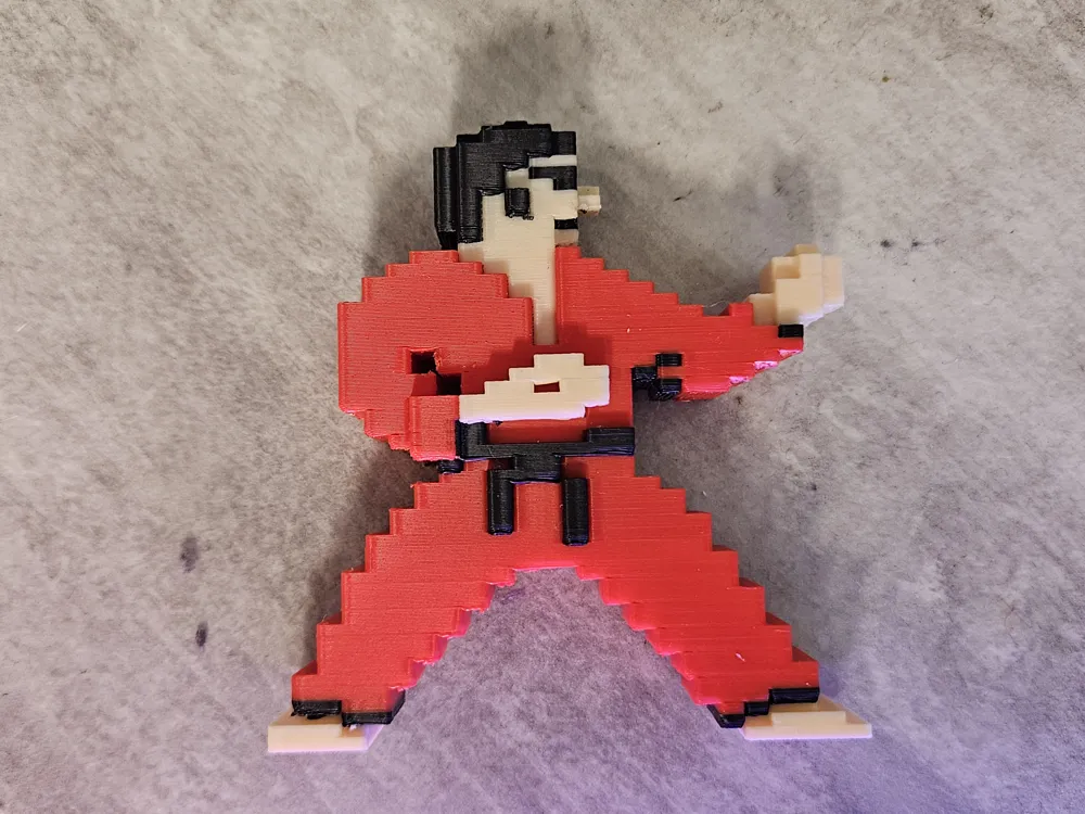 International Karate characters (C64) - 3 colors by softolli MakerWorld ...