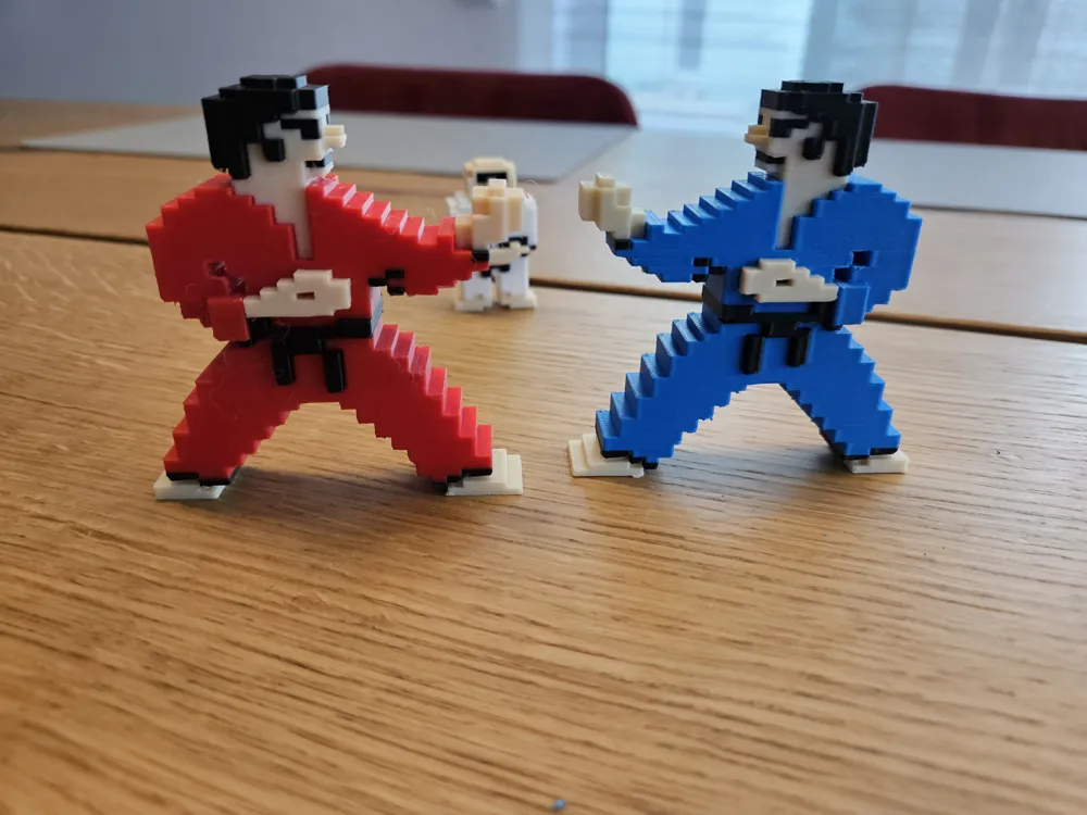 International Karate characters (C64) - 3 colors by softolli MakerWorld ...