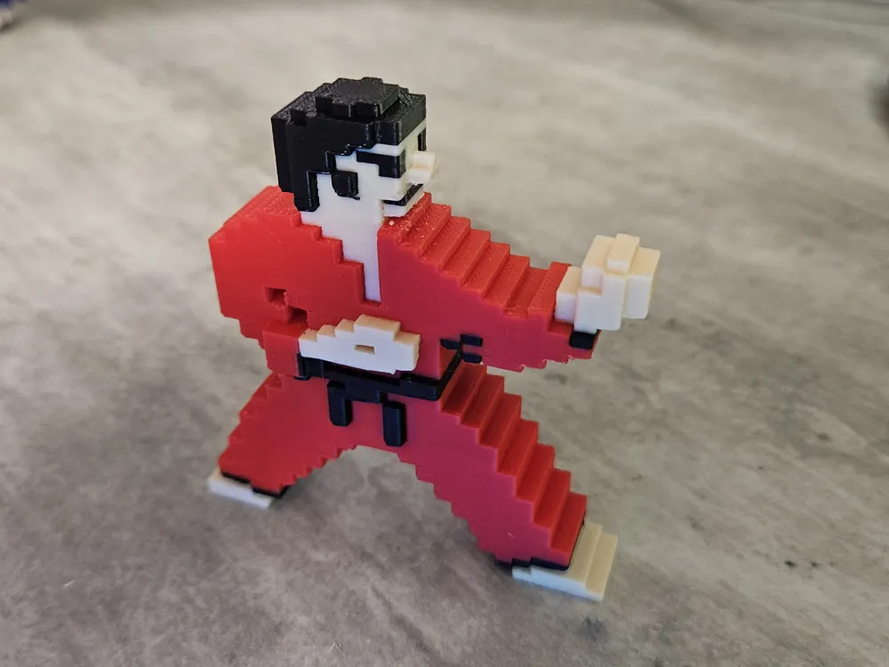 International Karate characters (C64) - 3 colors by softolli MakerWorld ...