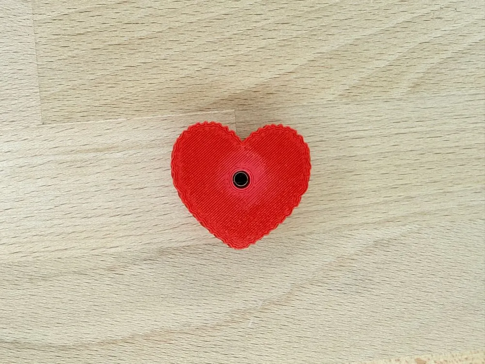 knitted heart magnet - Free 3D Print Model - MakerWorld