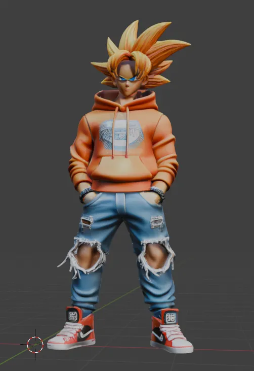 Goku Streetwear Dragonball - Free 3D Print Model - MakerWorld