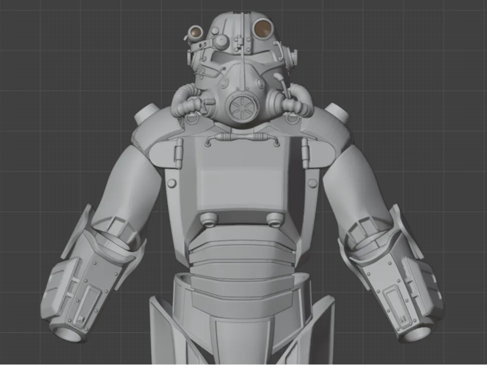 Fallout New Vegas T45 NCR Heavy Power Armor Gen 1 Fallout New Vegas by ...