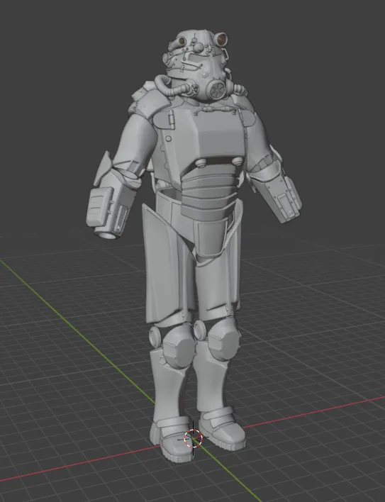 Fallout New Vegas T45 NCR Heavy Power Armor Gen 1 Fallout New Vegas by ...