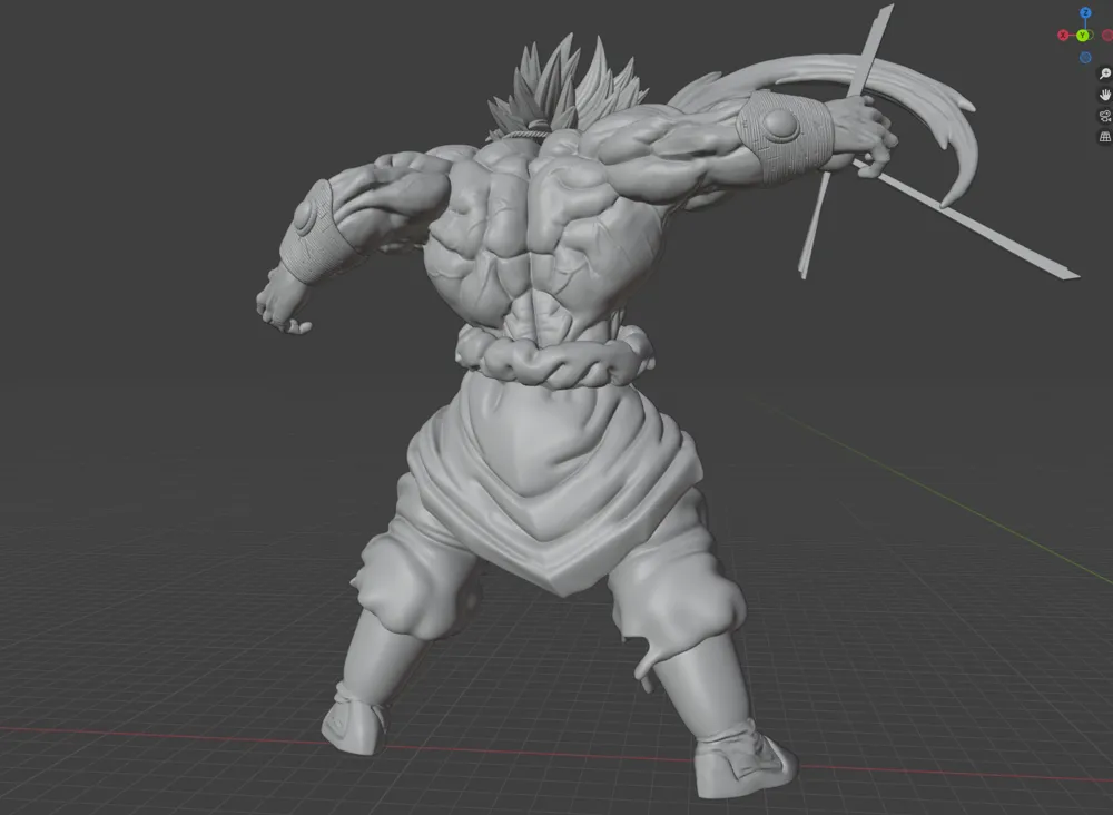 Life-Size Broly SSJ2 The Legendary Beast Edition - Free 3D Print Model ...