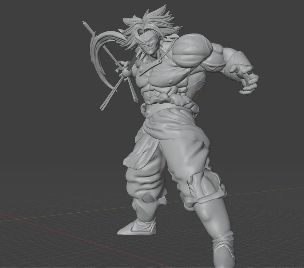 Life-Size Broly SSJ2 The Legendary Beast Edition - Free 3D Print Model ...