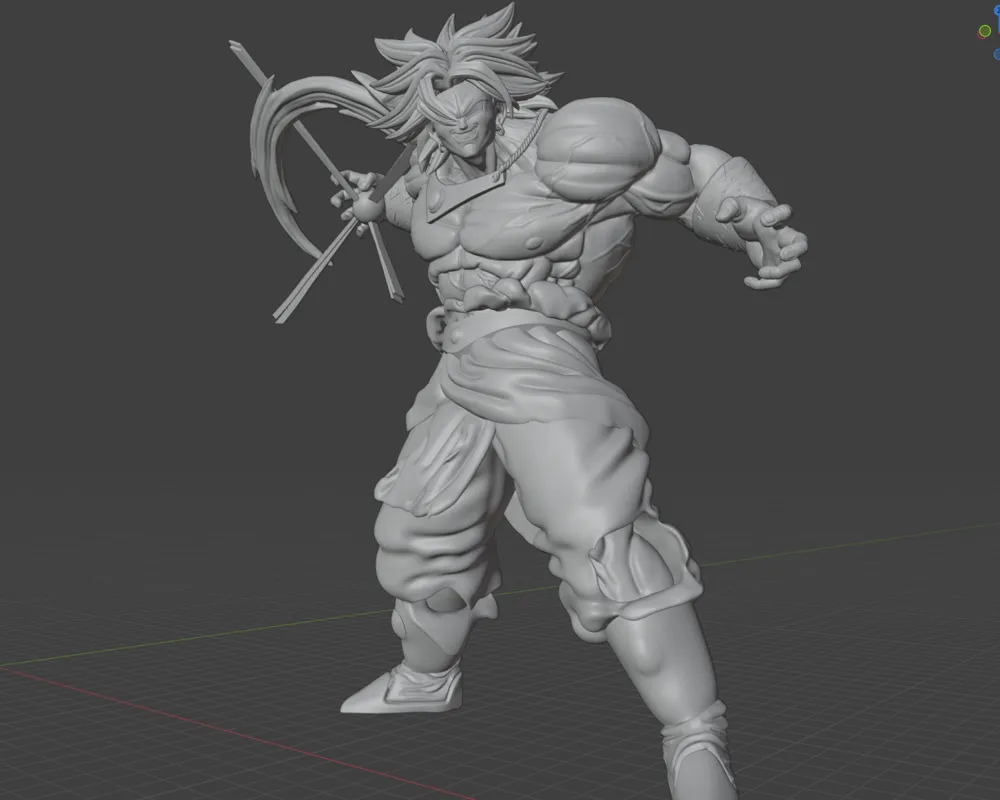 Life-Size Broly SSJ2 The Legendary Beast Edition - Free 3D Print Model ...