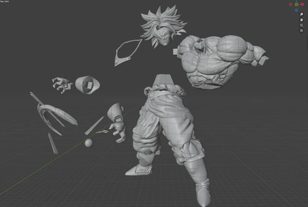 Life-Size Broly SSJ2 The Legendary Beast Edition - Free 3D Print Model ...