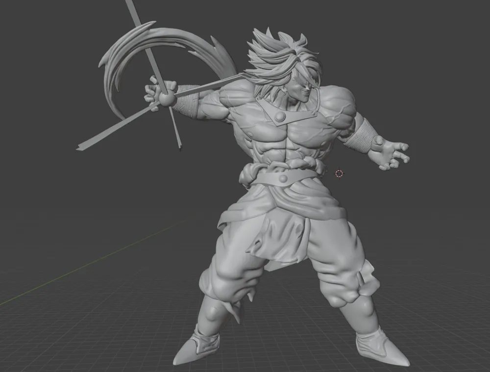Life-Size Broly SSJ2 The Legendary Beast Edition - Free 3D Print Model ...