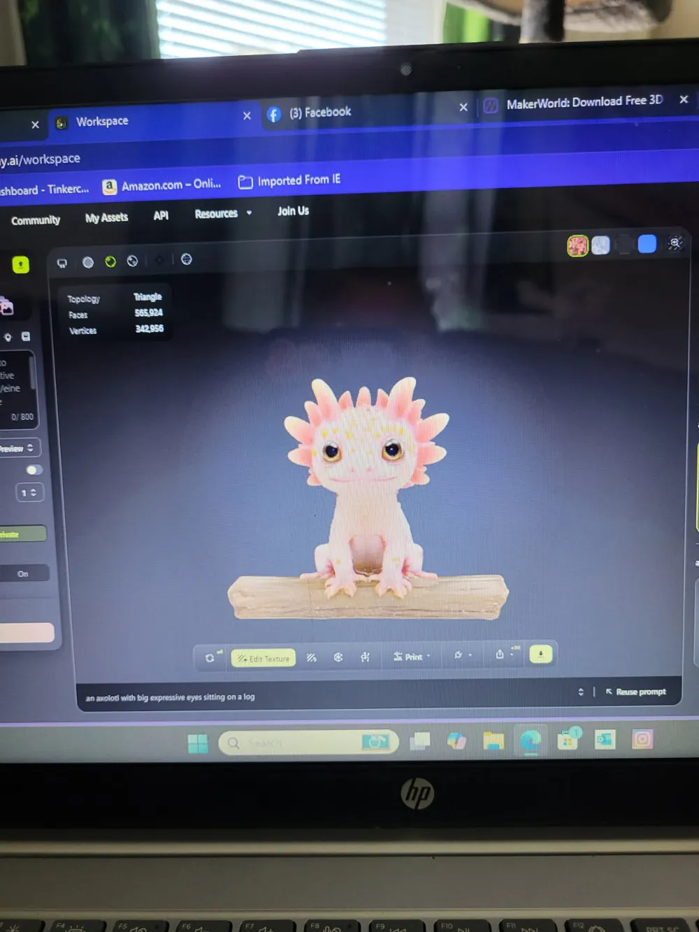 Axolotyl just Chillin' by PrintPartnerz MakerWorld: Download Free 3D Models