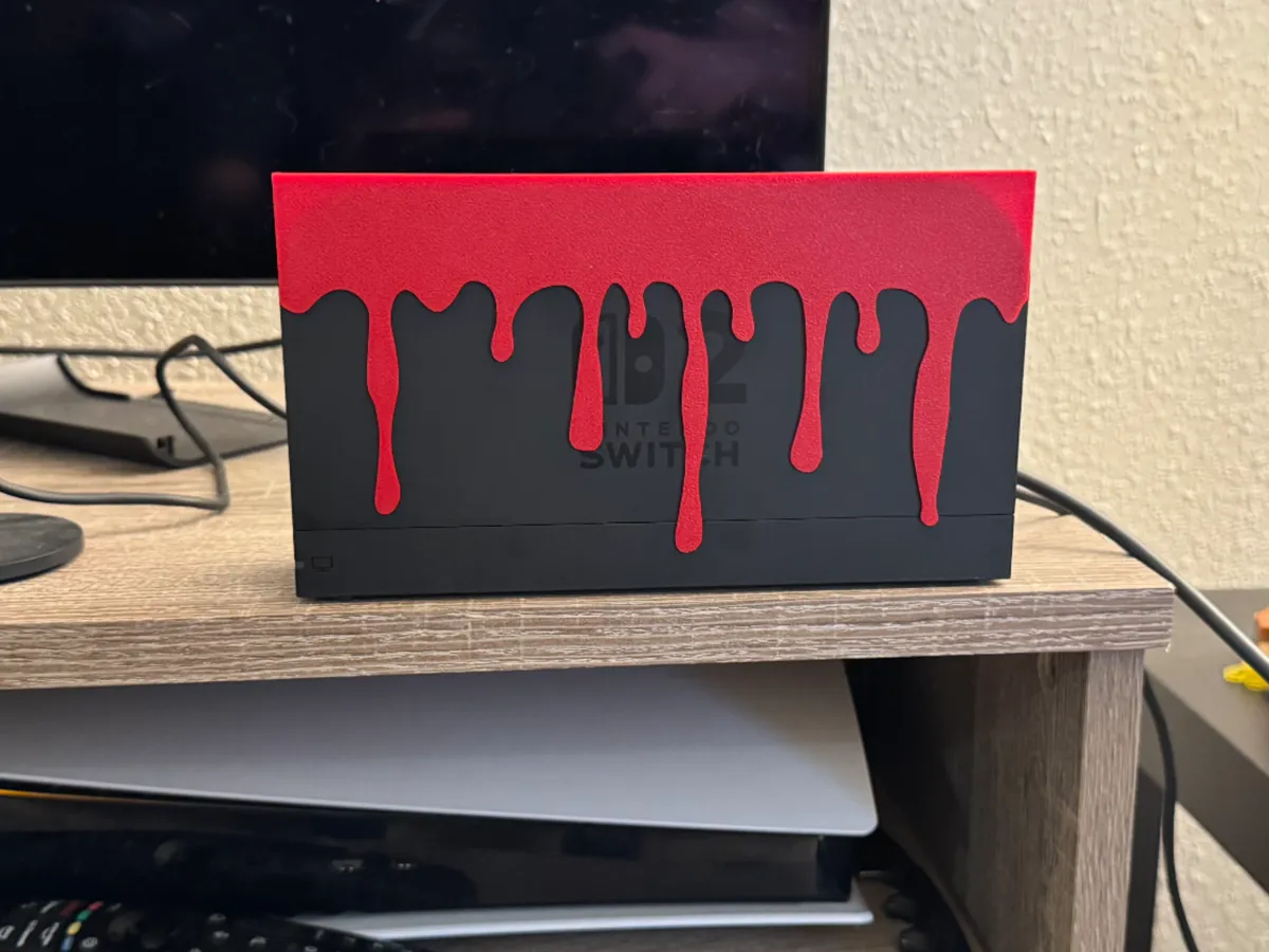 Bloody dock- halloween switch 2 Dock Topper - Free 3D Print Model ...