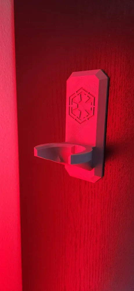 Sith Empire Lightsaber Wall Mount - Free 3D Print Model - MakerWorld