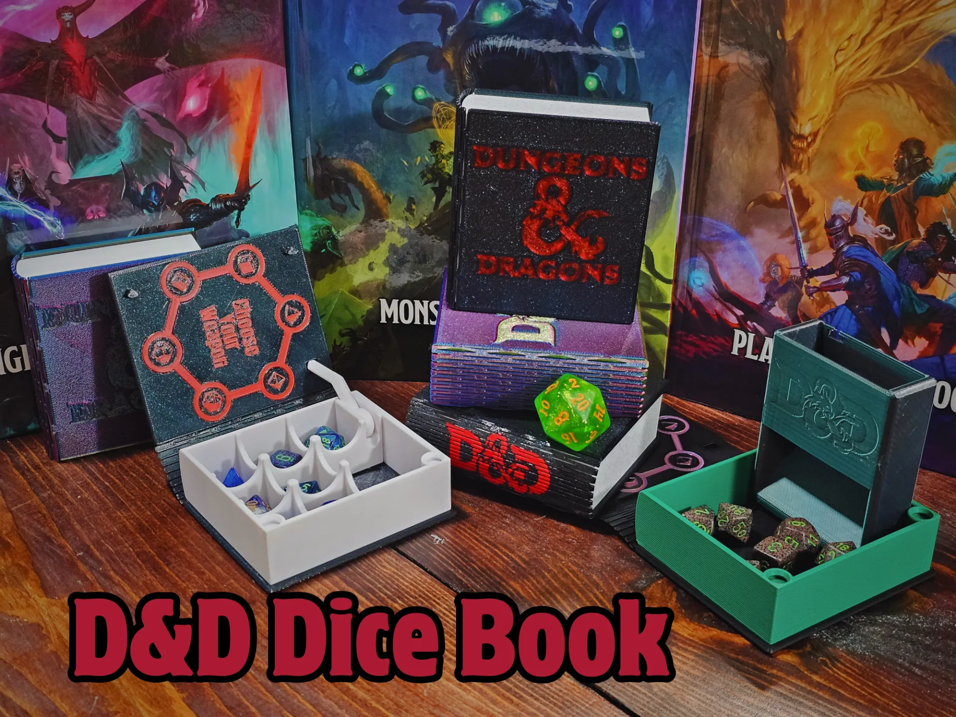 Not-A-Mimic D&D Dice Book - Free 3D Print Model - MakerWorld