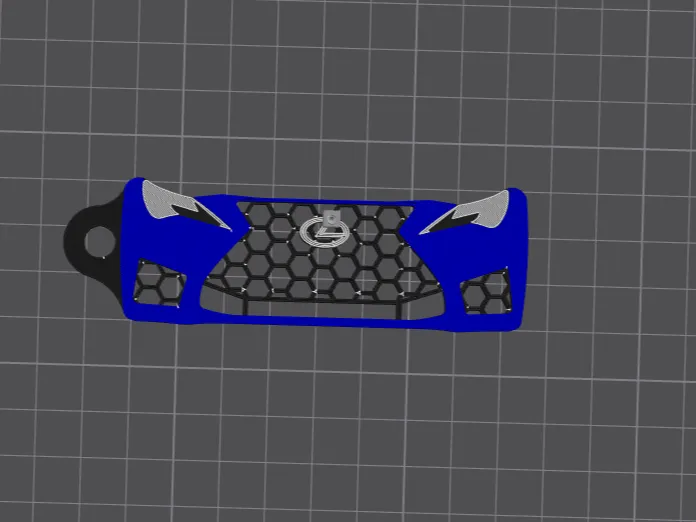 Lexus RC F Keychain - Free 3D Print Model - MakerWorld