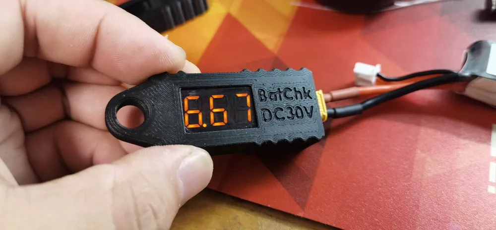 BatChk Battery Checker for Drone Soccer by 飞鸟翌_国际站 MakerWorld: Download ...