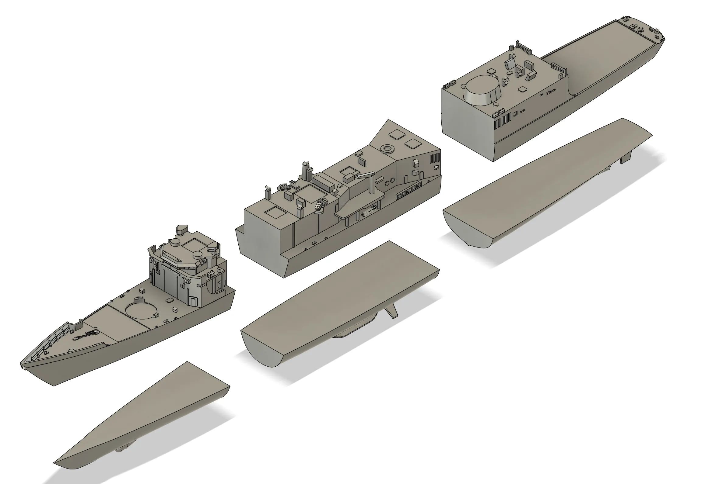 USS Perry-class Guided Missile Frigate 1/350 Scale - Free 3D Print ...
