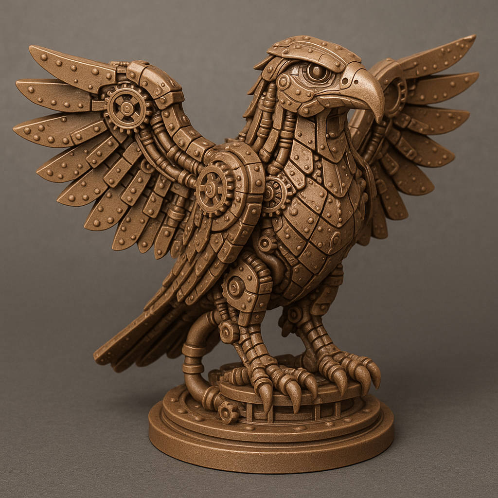 Steampunk Eagle Figurine by bavLOxMWRCRFT MakerWorld: Download Free 3D ...