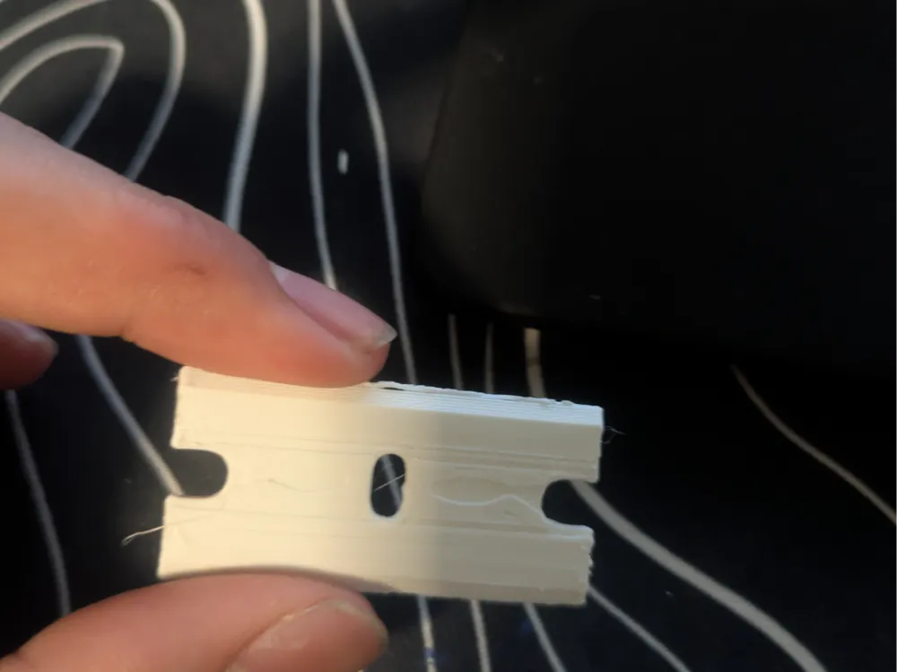 3D printer bed scraper (Plastic Razor blade) - Free 3D Print Model ...