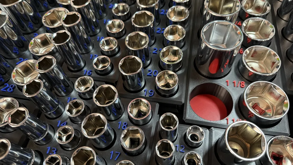 DoT Socket Trays Quinn 1/4 Chrome Master Set v5 - Free 3D Print Model ...